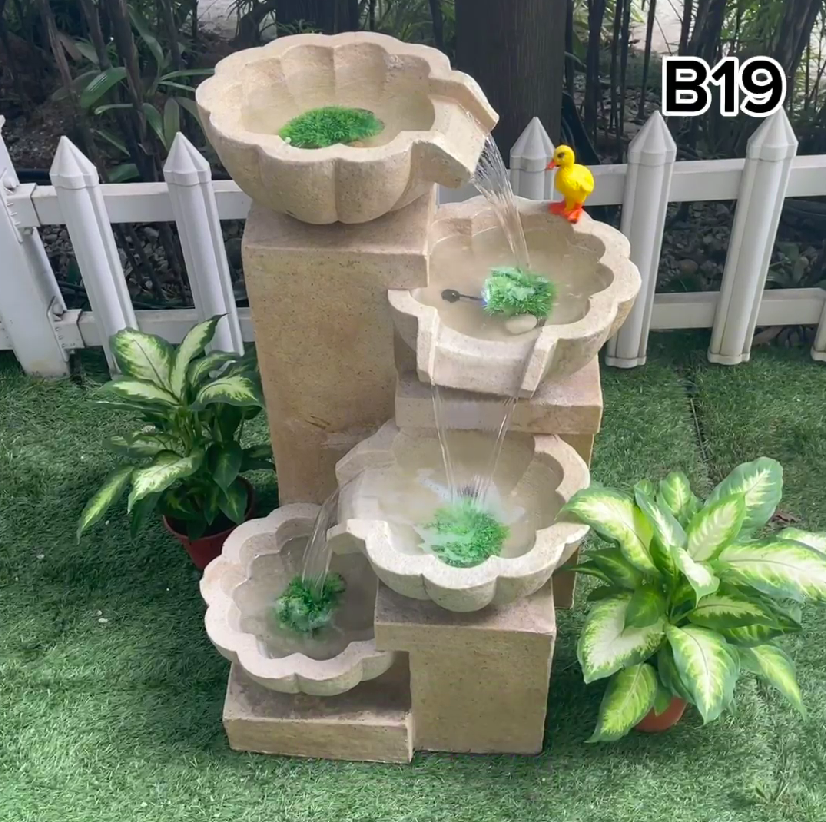 Floor Standing Indoor Outdoor Water Fountain Water Features Water Flow ...